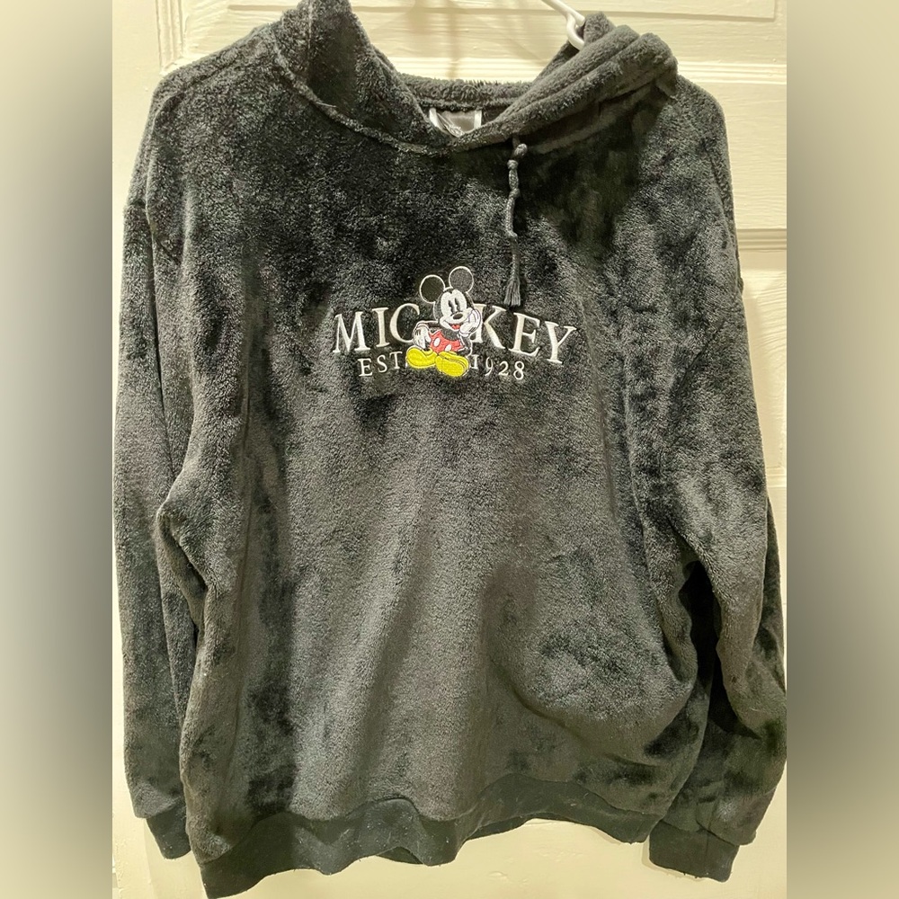 Vintage Disney Mickey Mouse Fleece Hoodie, Xl - Gem